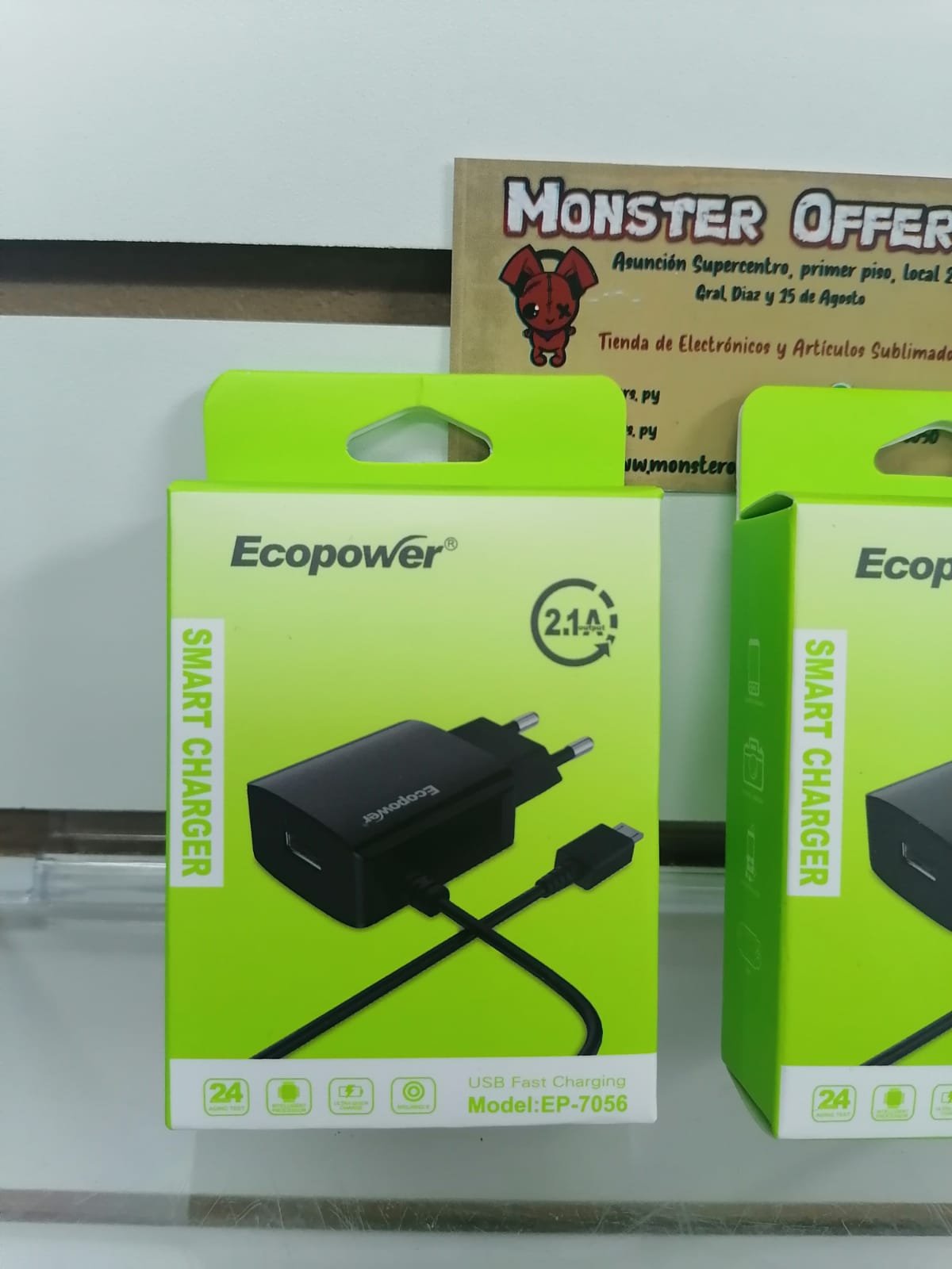Cargador micro USB Ecopower - Monster Offers